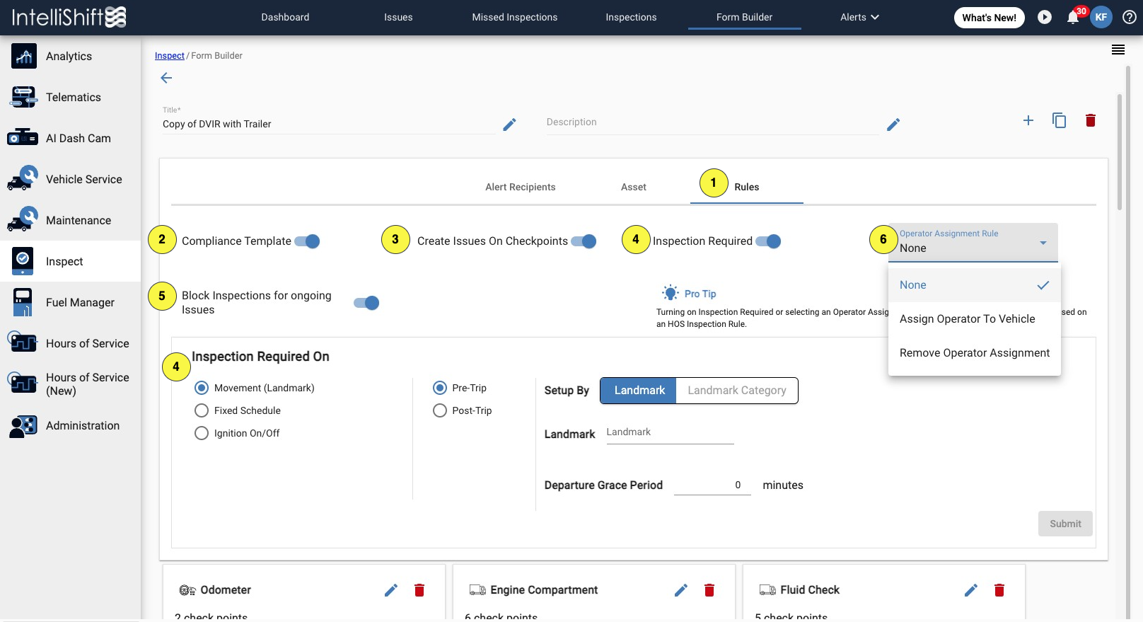 Inspection Form Rules and Automation